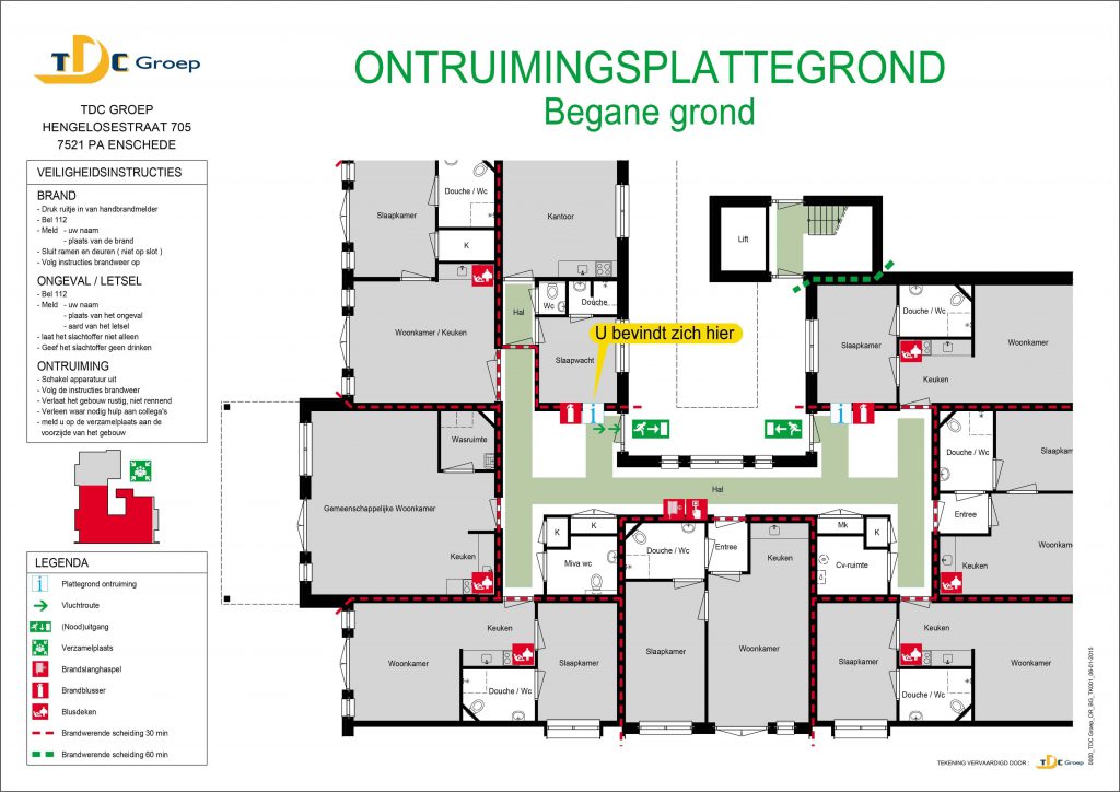 Brandveiligheid tekening | TDC Engineering